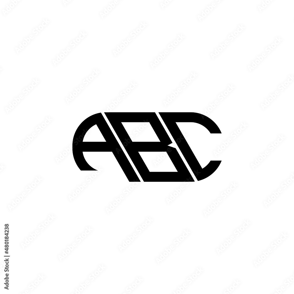 ABC letter logo design on white background. ABC creative initials ...