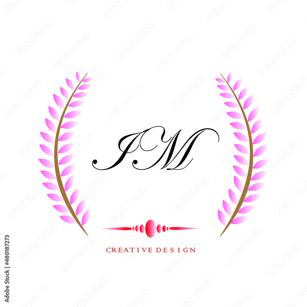 JM ,J M ,JM letter logo design, JM design, JM letter logo design ...