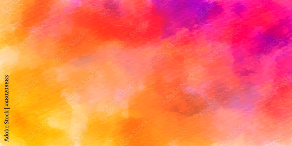 orange watercolor digital art painted paper texture background vector ...