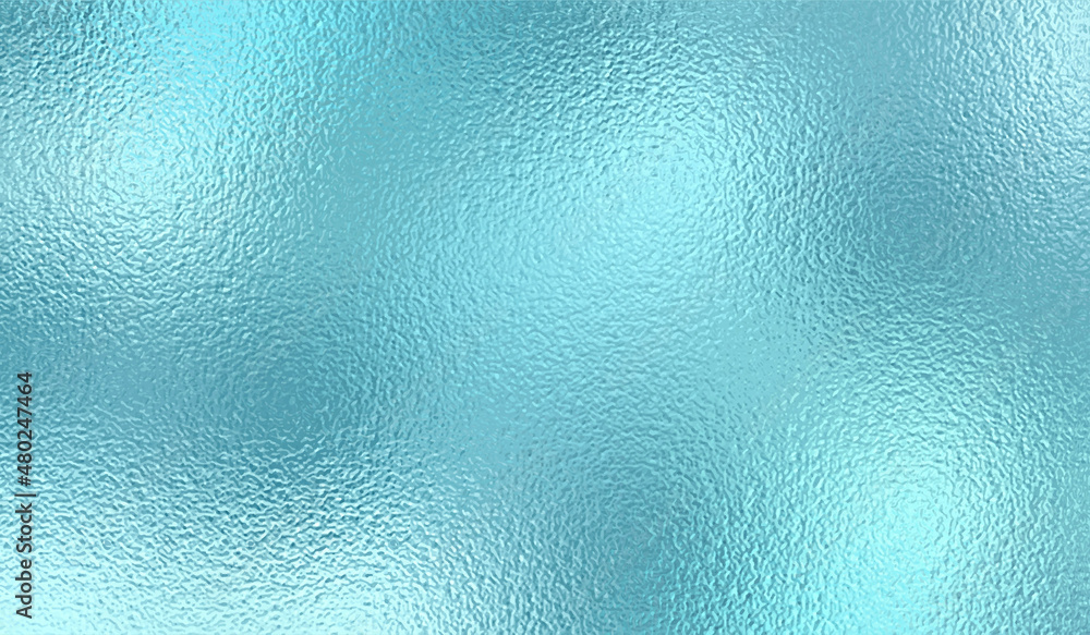 Sky blue texture. Blue metal foil. Turquoise metallic effect. Abstract ...