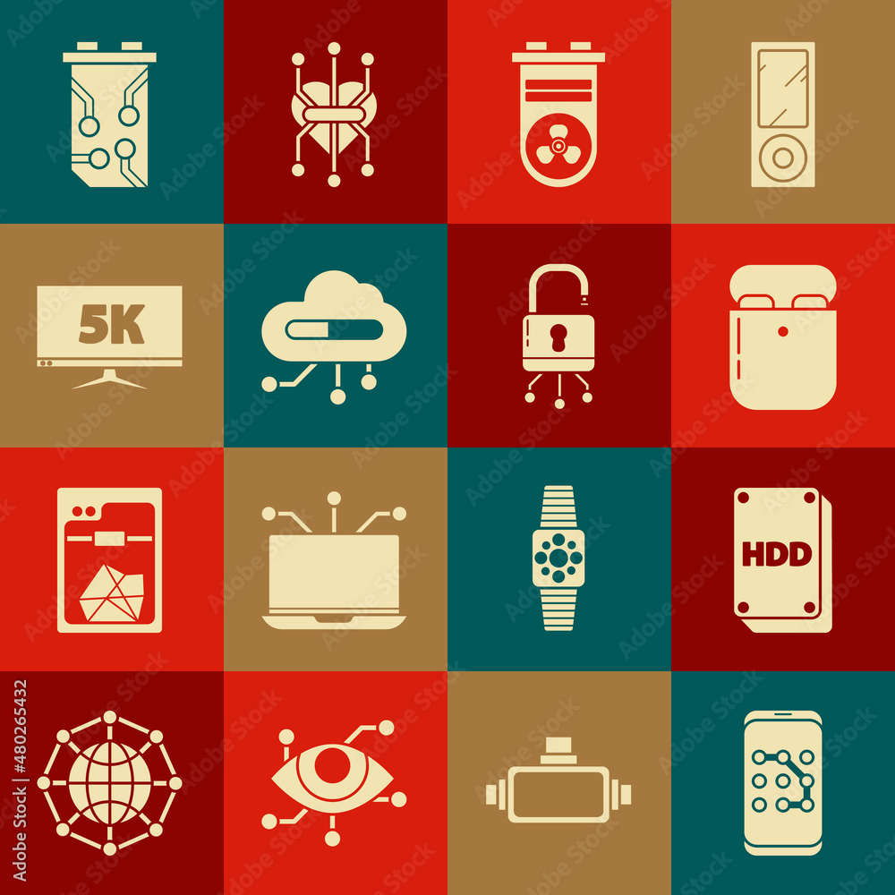 Set Mobile and graphic password protection, Hard disk drive HDD, Air ...