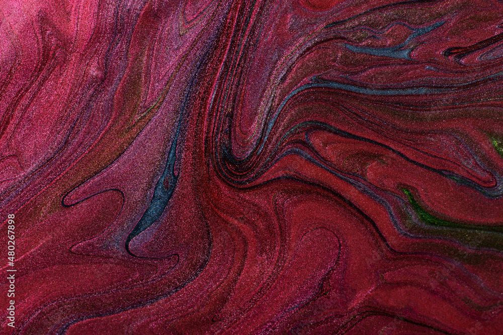 Beautiful shimmer stains of liquid nail polish.Red,green and blue ...