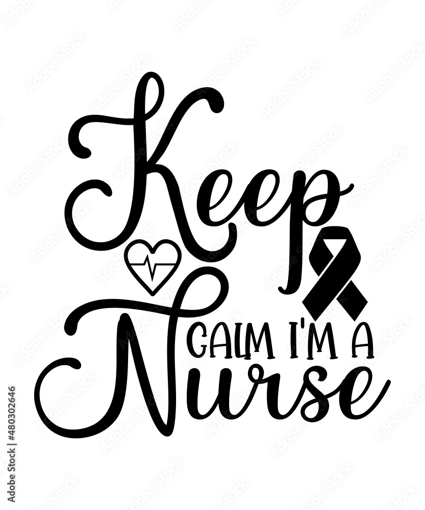 Vetor do Stock: Nurse Svg Bundle, Nurse Quotes, Nurse Saying, Nurse ...