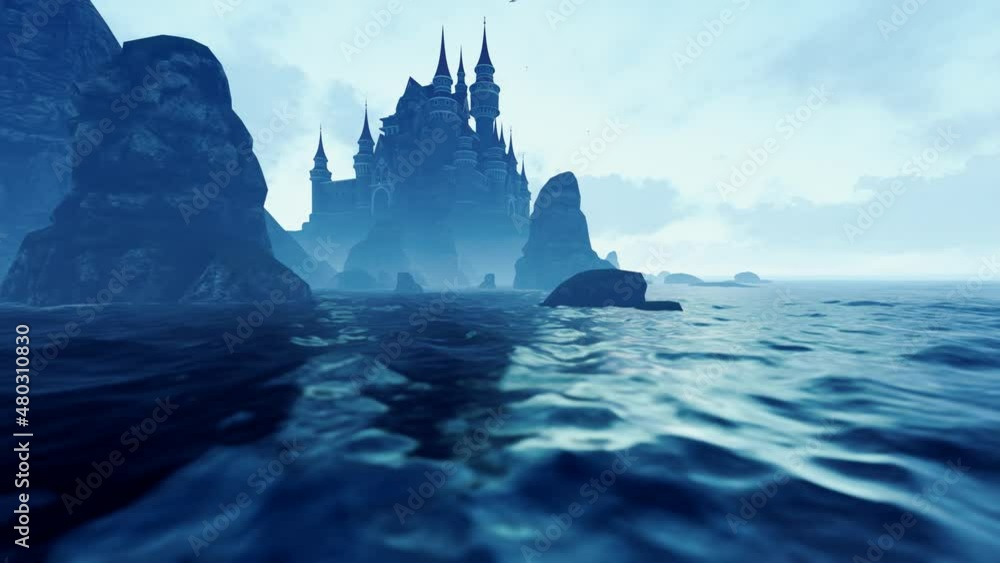 Royal castle by the sea Stock Video | Adobe Stock