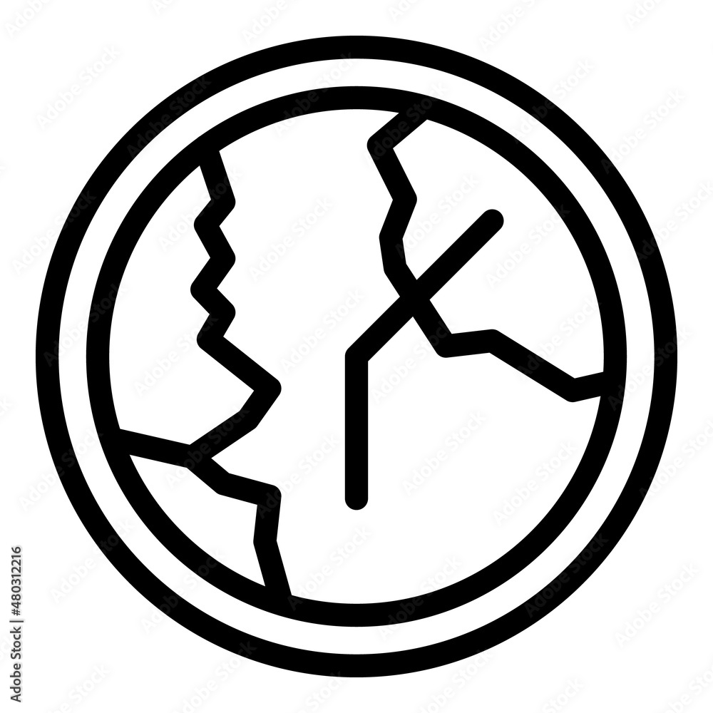 Map time icon outline vector. World zone. Global timezone Stock Vector ...