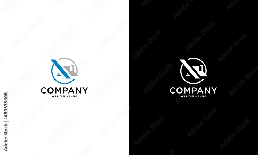simple building logo design inspiration Stock Vector | Adobe Stock