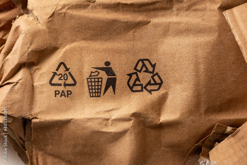 Water damaged cardboard box Stock Photo | Adobe Stock