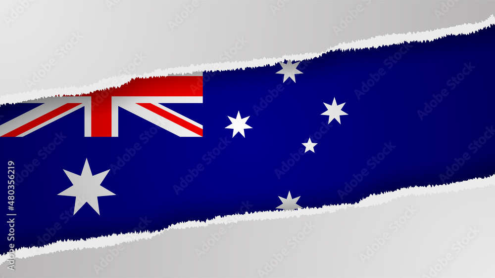 EPS10 Vector Patriotic background with Australia flag colors. Stock ...