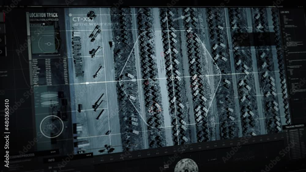Video Stock Military computer ai system is investigated the selected ...