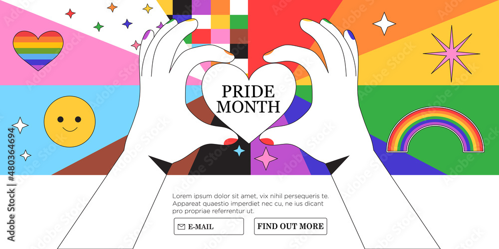 Lgbt rights or social issues event celebration creative banner, poster ...