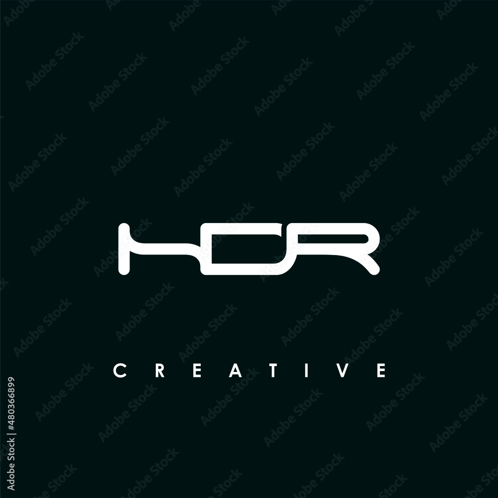 HDR Letter Initial Logo Design Template Vector Illustration Stock ...