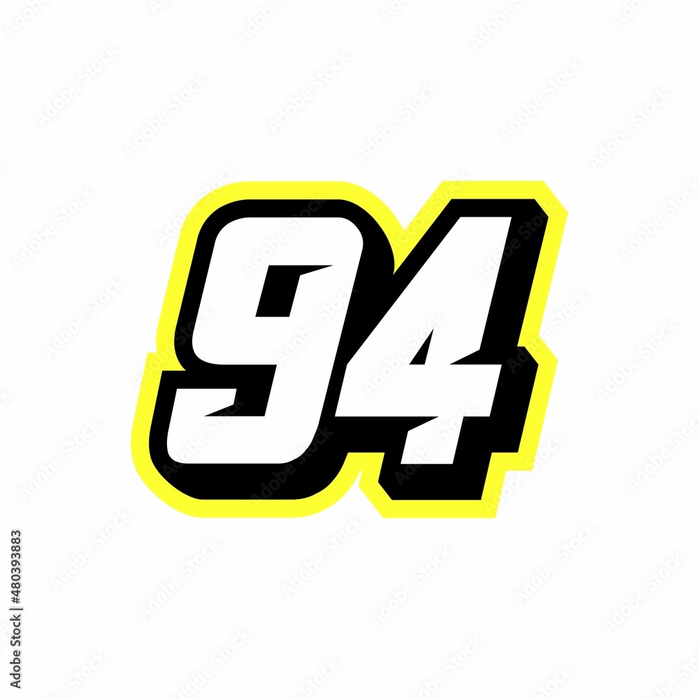 Racing number 94 logo design inspiration Stock Vector | Adobe Stock Racing number 94 logo design inspiration Stock Vector | Adobe Stock