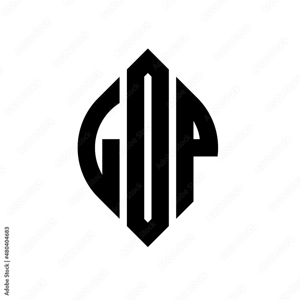 LDP circle letter logo design with circle and ellipse shape. LDP ...
