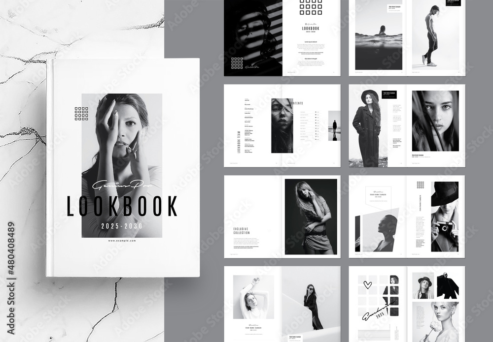 Lookbook Portfolio Stock Template | Adobe Stock