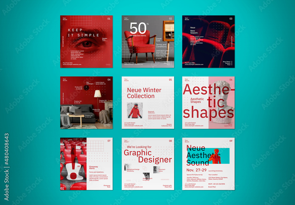 Creative Design Social Media Post Stock Template | Adobe Stock