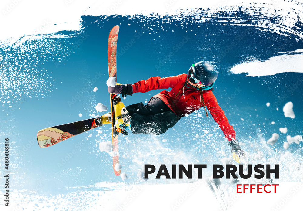 Paint Brush Effect Stock Template | Adobe Stock