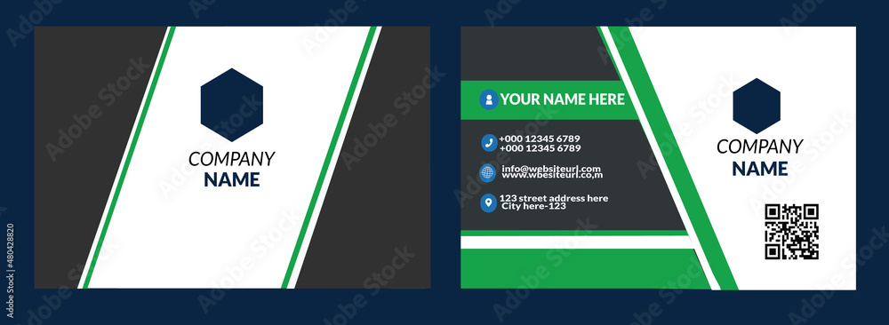 visiting card design Stock Vector | Adobe Stock