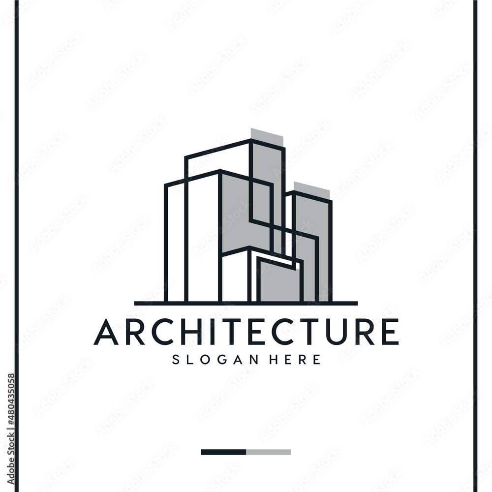 building architecture,logo design inspiration Stock Vector | Adobe Stock