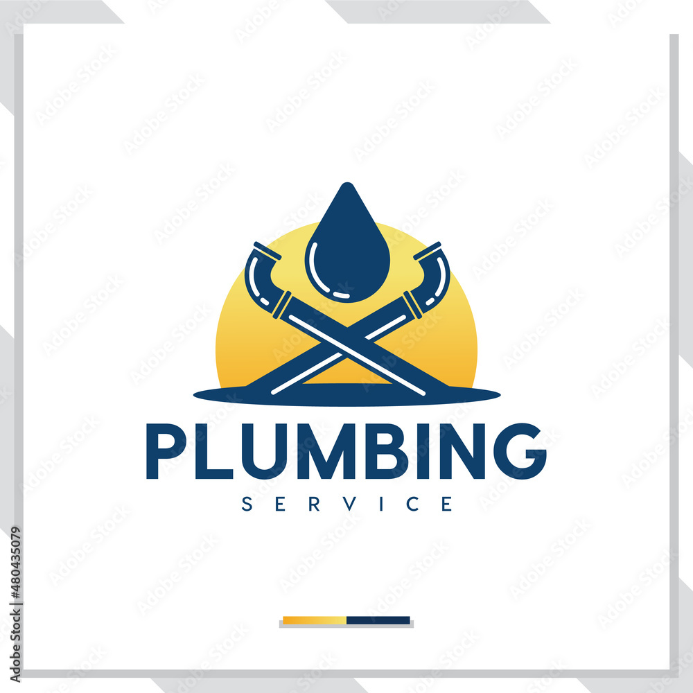 plumbing ,service , logo design inspiration Stock Vector | Adobe Stock