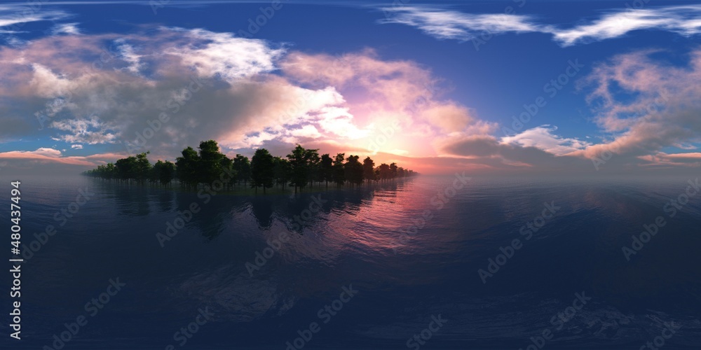 HDRI, environment map , Round panorama, spherical panorama, equidistant ...