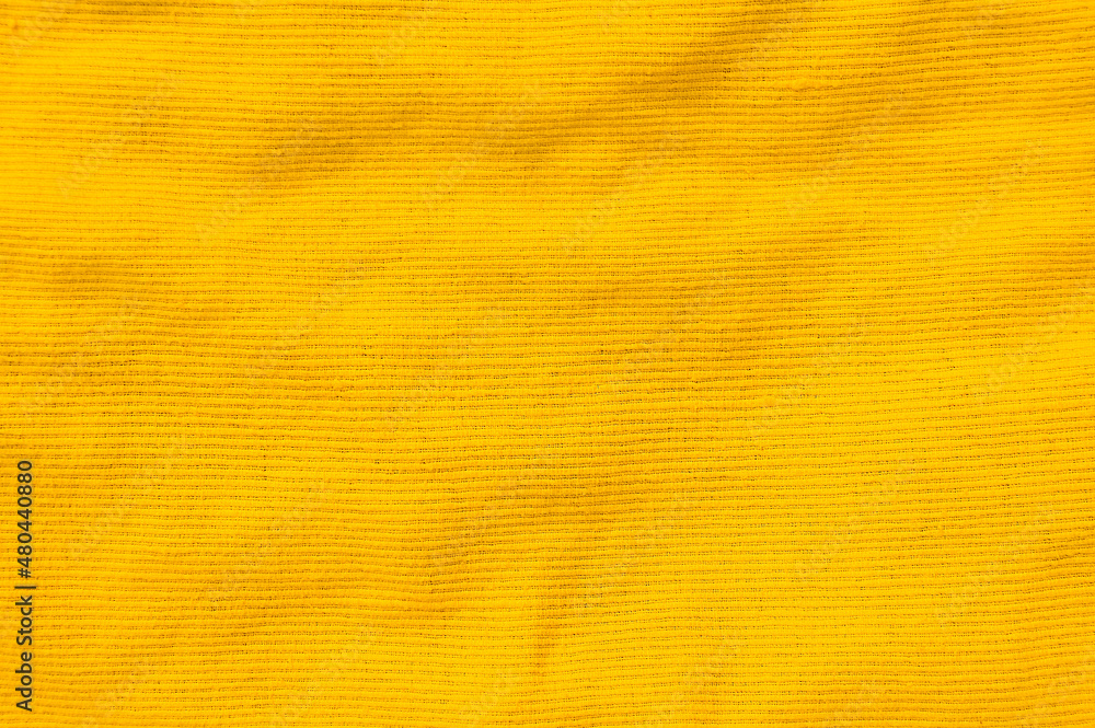 Yellow fabric texture background. Template for labels. Free space for ...