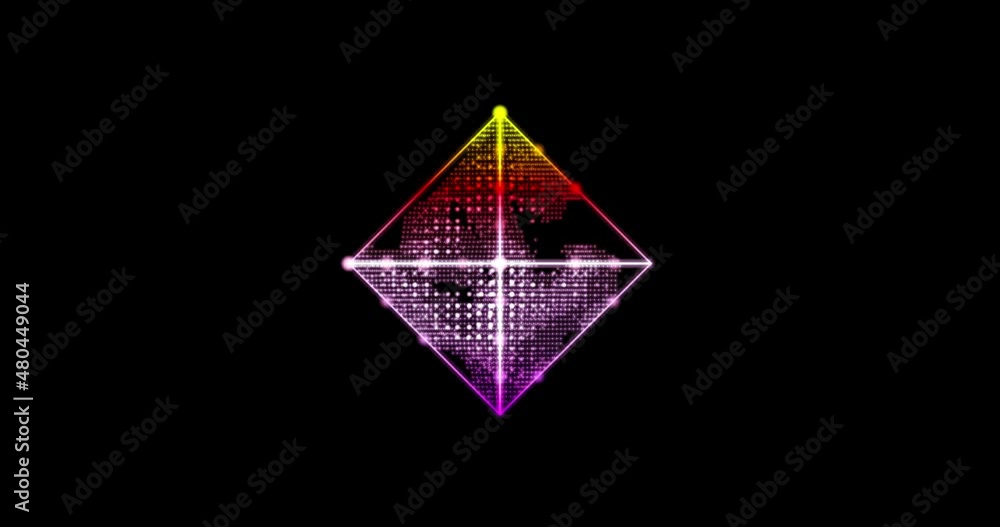 metaverse Abstract technology red violet square rectangle background ...