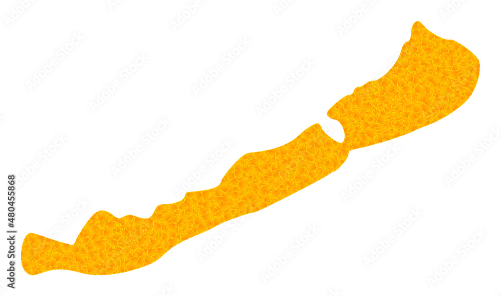 Vector Golden map of Balaton Lake. Map of Balaton Lake is isolated on a ...