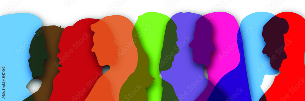 Racial equality and justice Identity concept. Racial discrimination ...