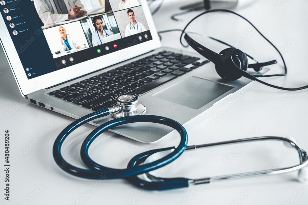 Telemedicine service online video call for doctor to actively chat with ...