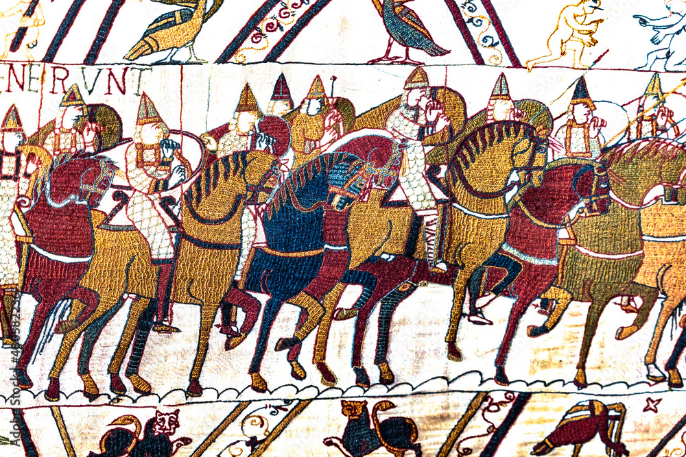 Norman Calvary Battle Hastings Bayeux Tapestry Normandy France Stock ...