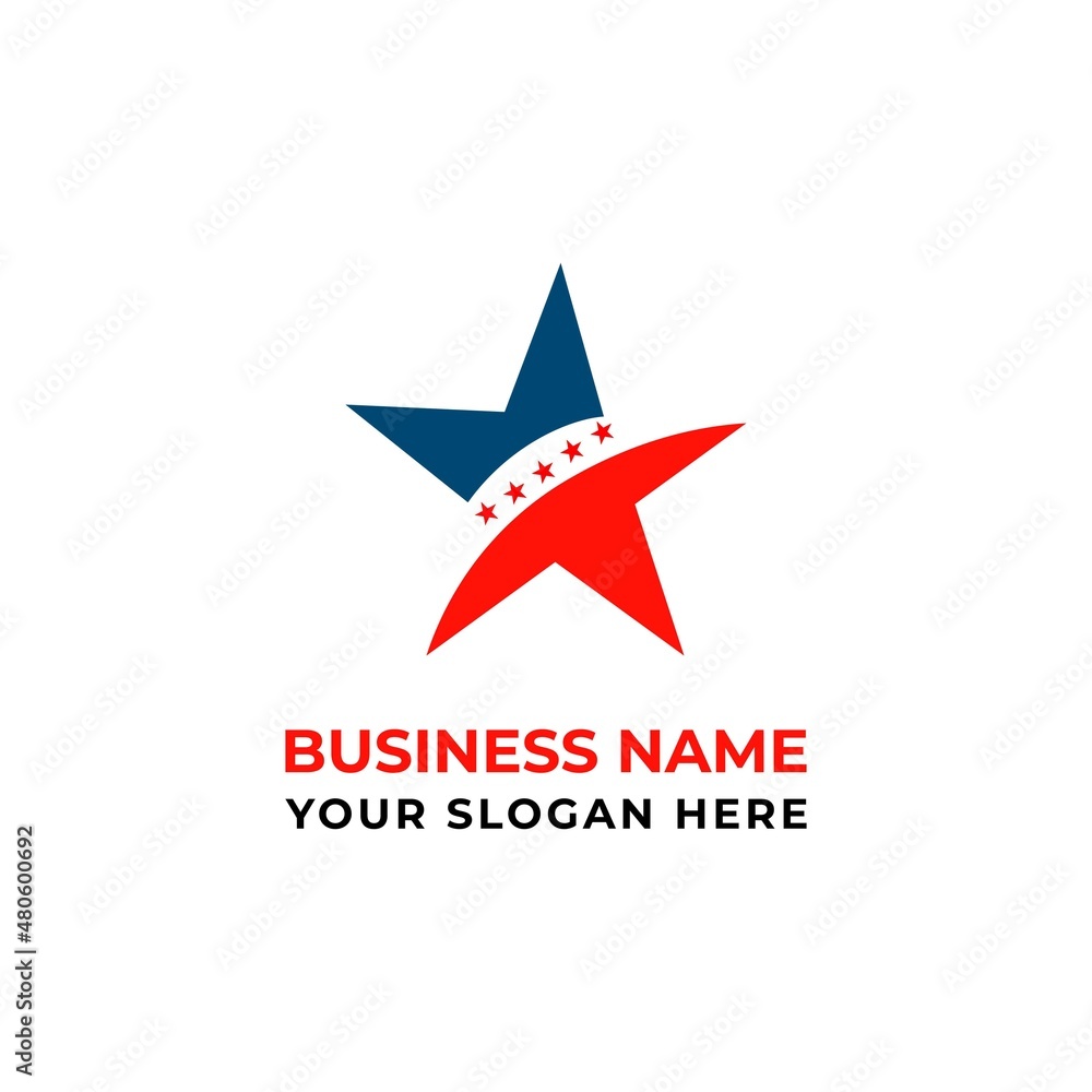 political campaign logo design American style. political star logo ...