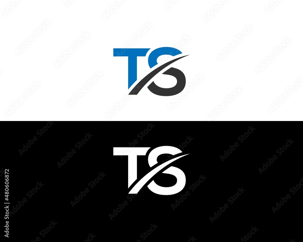 Creative TS Letter Minimal Elegant Monogram Vector Logo Design Icon ...