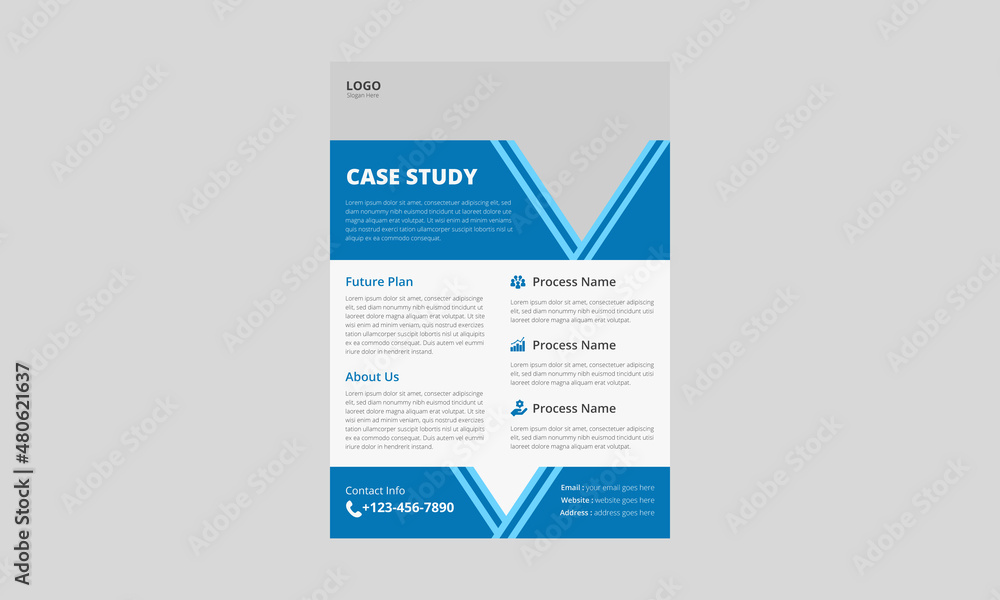 Case Study Flyer Design, Flyer Template, Poster design with Business ...