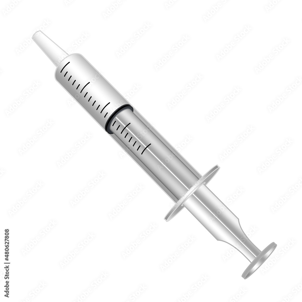 Syringe - vaccine inoculation - Covid19 vaccine treatment - Realistic ...