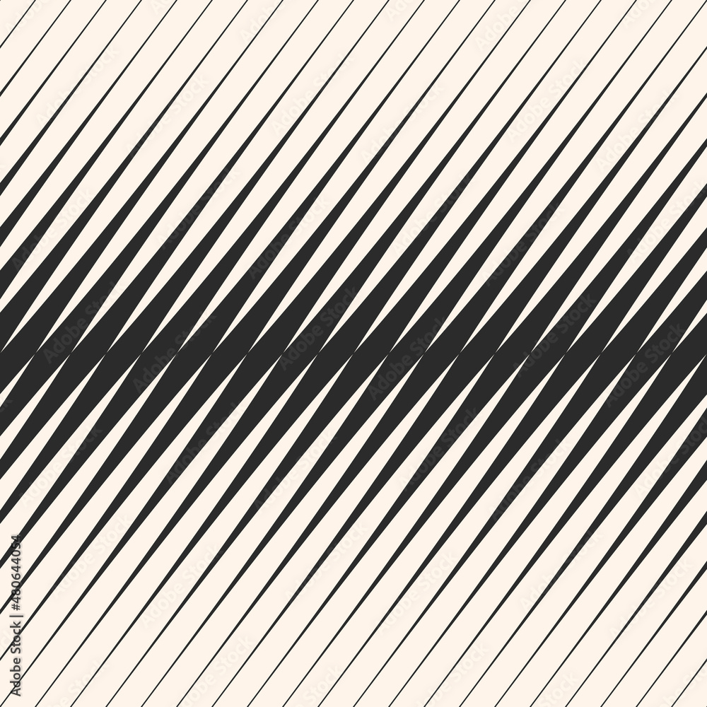 Halftone vector seamless pattern. Abstract geometric diagonal lines ...