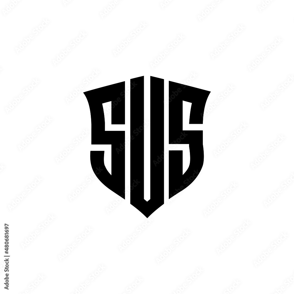 Vecteur Stock SUS letter logo design with white background in ...
