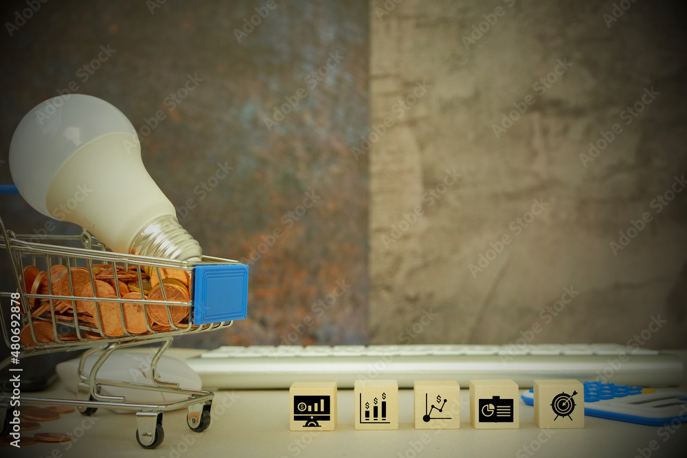 Business concept of growth and success, hand stacking wood blocks on a ...