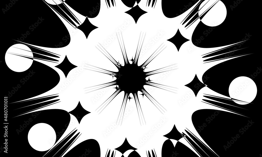black dynamic pattern with twisting effect inimitable optical illusion ...