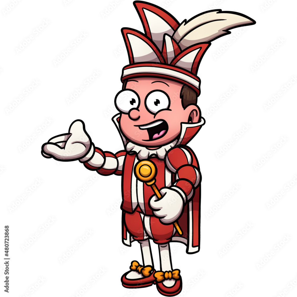 Cartoon Prince Carnival Kid Stock Vector | Adobe Stock