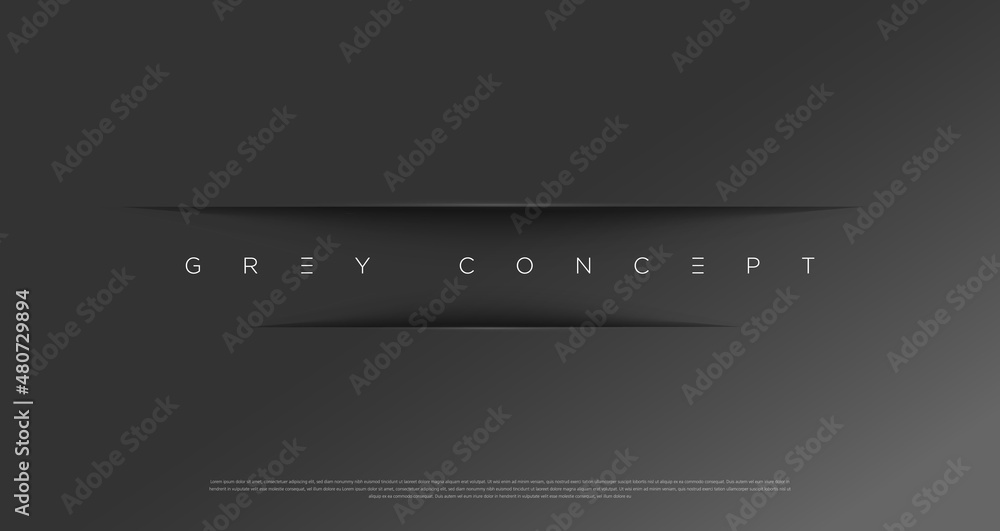 Grey premium abstract background with luxury lines and geometric shapes ...