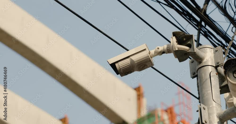 CCTV installed in city Real-time detection technology safety in ...