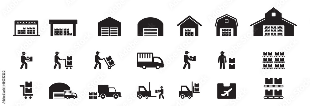 warehouse icon vector Stock Vector | Adobe Stock