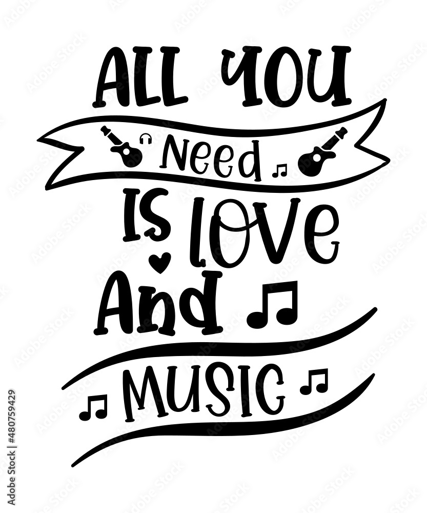 Music SVG Bundle, Music Notes SVG, I Love Music, Music Staff Svg, Whole ...