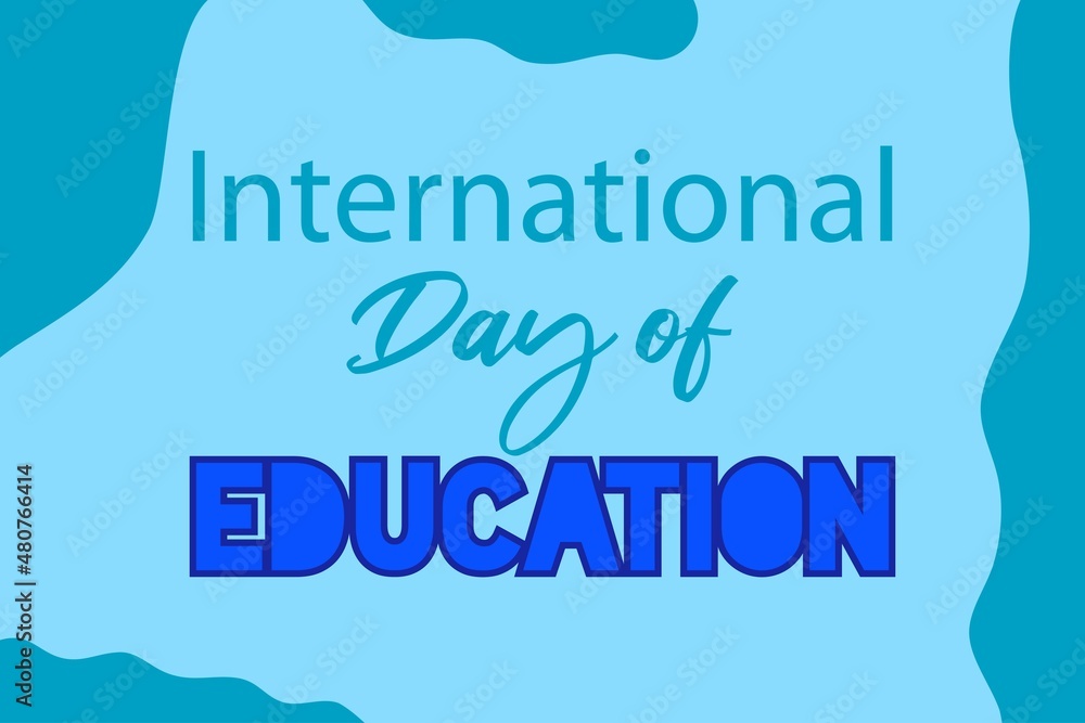 International day of Education typography vector design. Educational ...