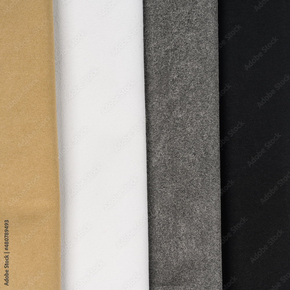 collection of interior wallpaper samples with fabric texture pattern in ...