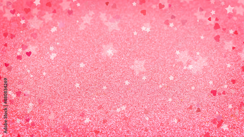 Pink glitter background for valentine's day Stock Photo | Adobe Stock