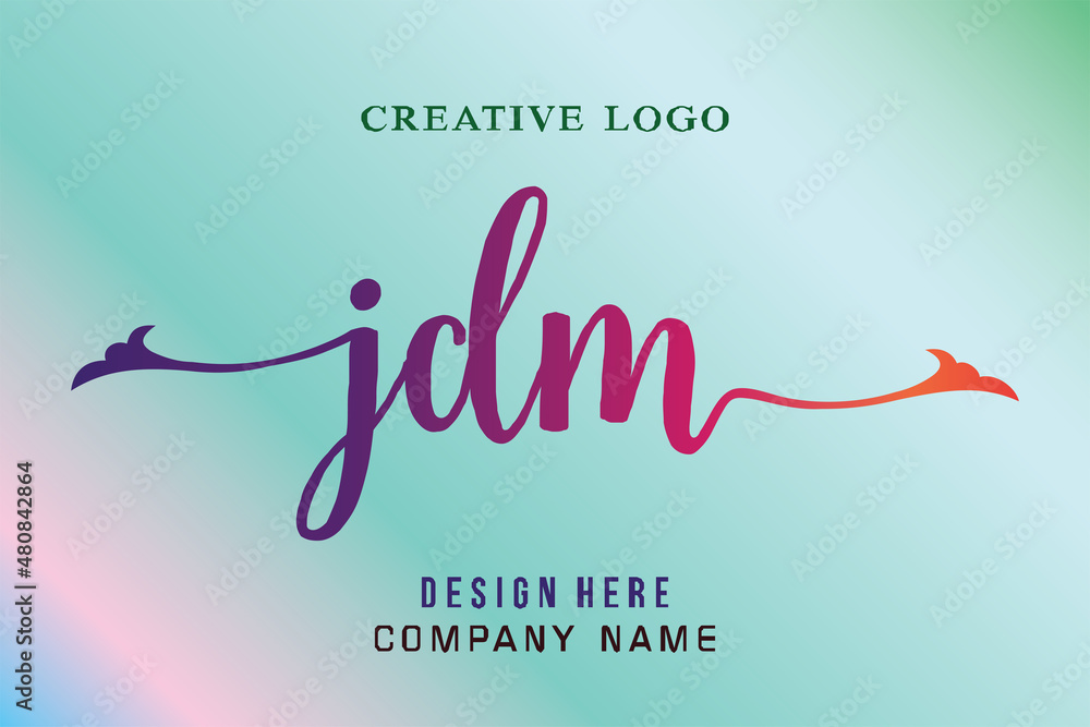 JDM lettering logo is simple, easy to understand and authoritative ...