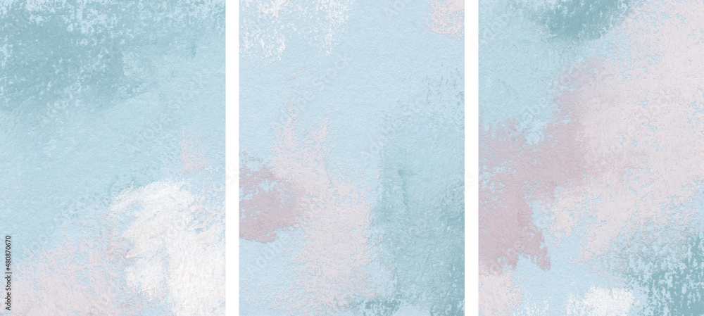 Abstract images. Three pastel backgrounds. Versatile artistic backdrop ...