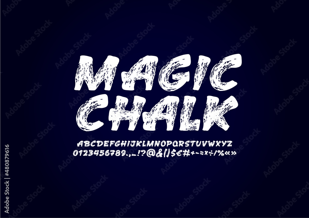 Brush handwritten font, script alphabet, white calligraphy cursive ...