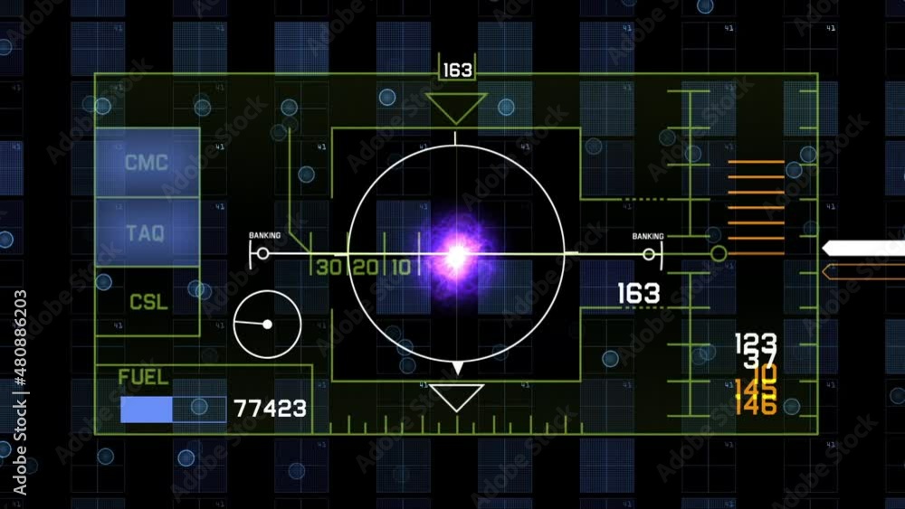 Animated Digital Dashboard. Visionary dashboard for data analysis ...